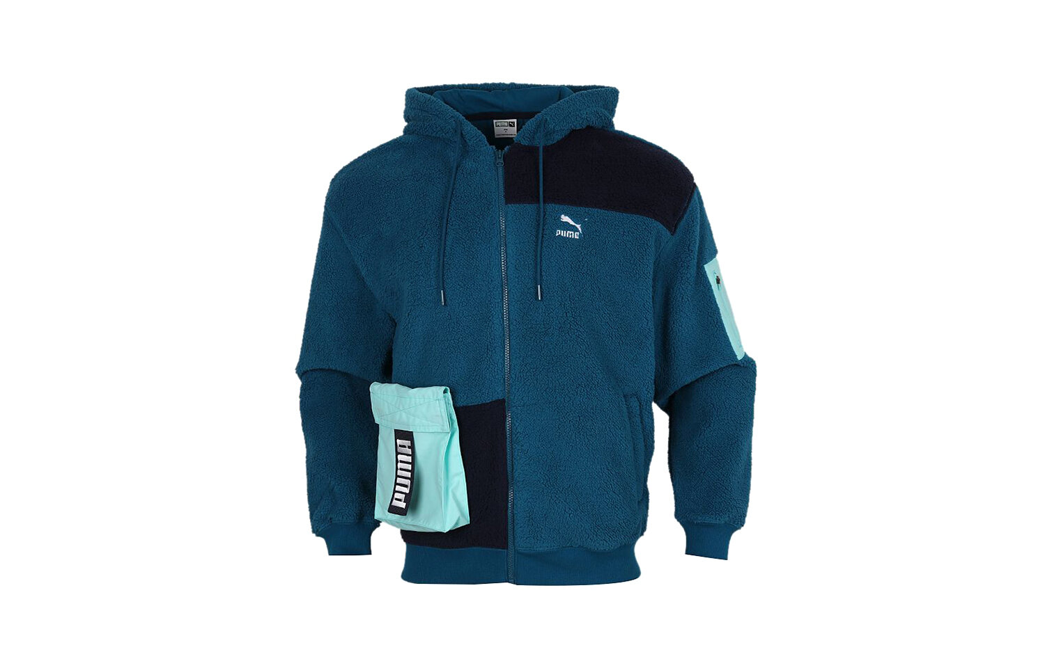 Куртка мужская PUMA Retro Block Sherpa Coat Digital Blue M EU
