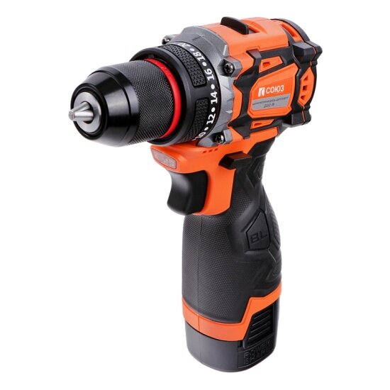 Дрель аккуммуляторная Союз ДШС-18 б/щ , 16В, 45Нм, 2х2.0Ач, ЗУ, кейс