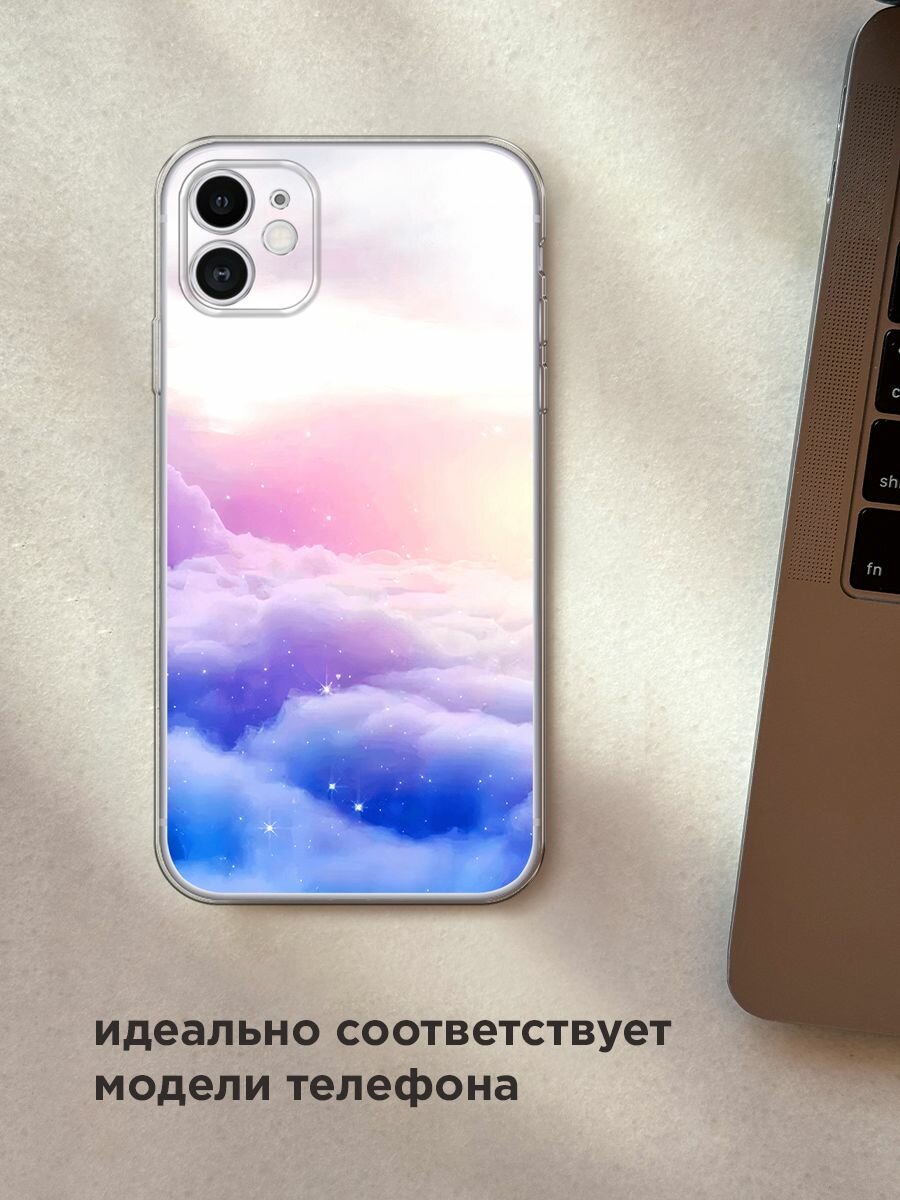 Силиконовый чехол на Apple iPhone 11 / Айфон 11 с принтом "Небеса" — фото 1
