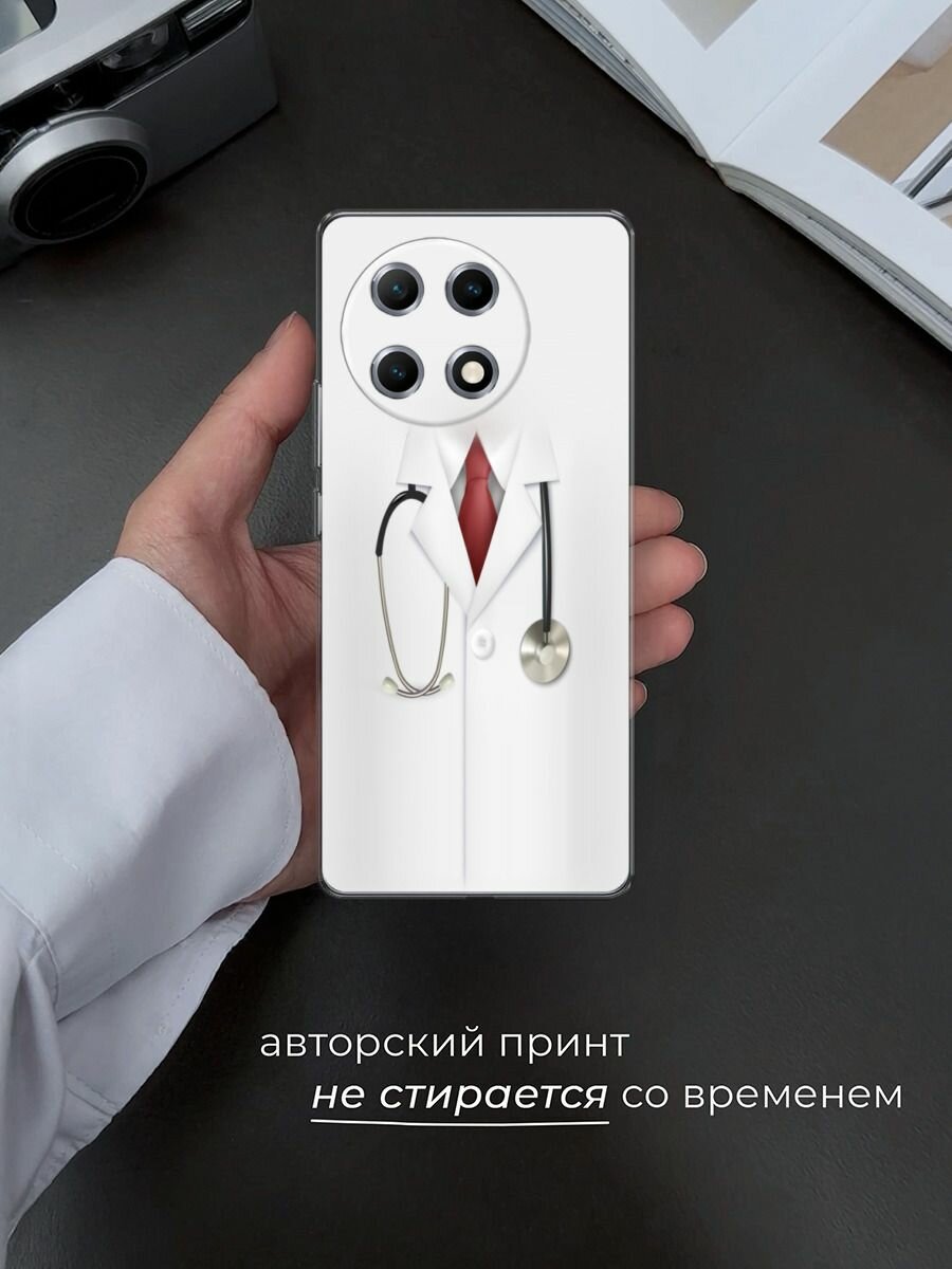 Чехол на Tecno Camon 30S / Текно Камон 30S с принтом "Халат врача" — фото 1