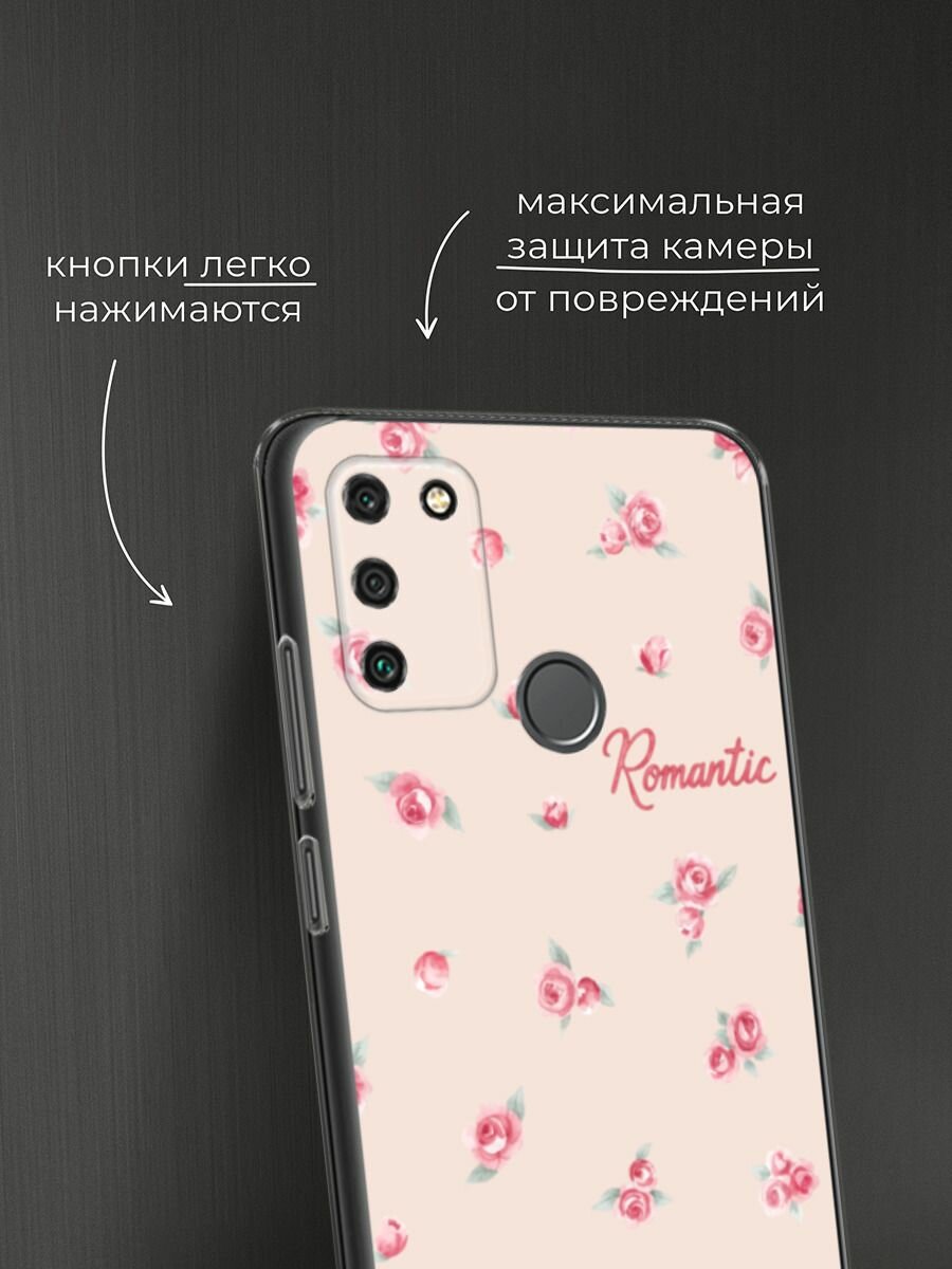Силиконовый чехол на Honor 9A / Хонор 9А с принтом "Romantic" — фото 1