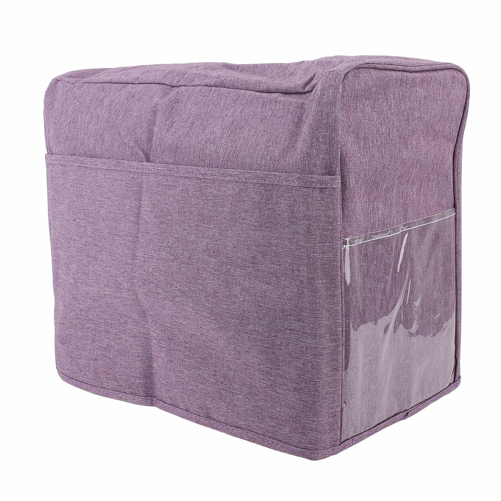 Трехслойный пылезащитный чехол для швейной машины (полиэстер, фиолетовый)