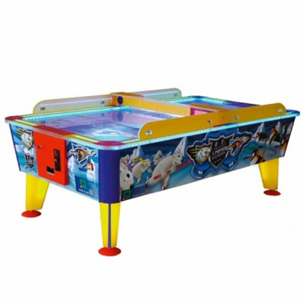 Аэрохоккей WEEKEND BILLIARD COMPANY ARCTIC 8F, для аэрохоккея, водоотталкивающий, с подсветкой, с аксессуарами