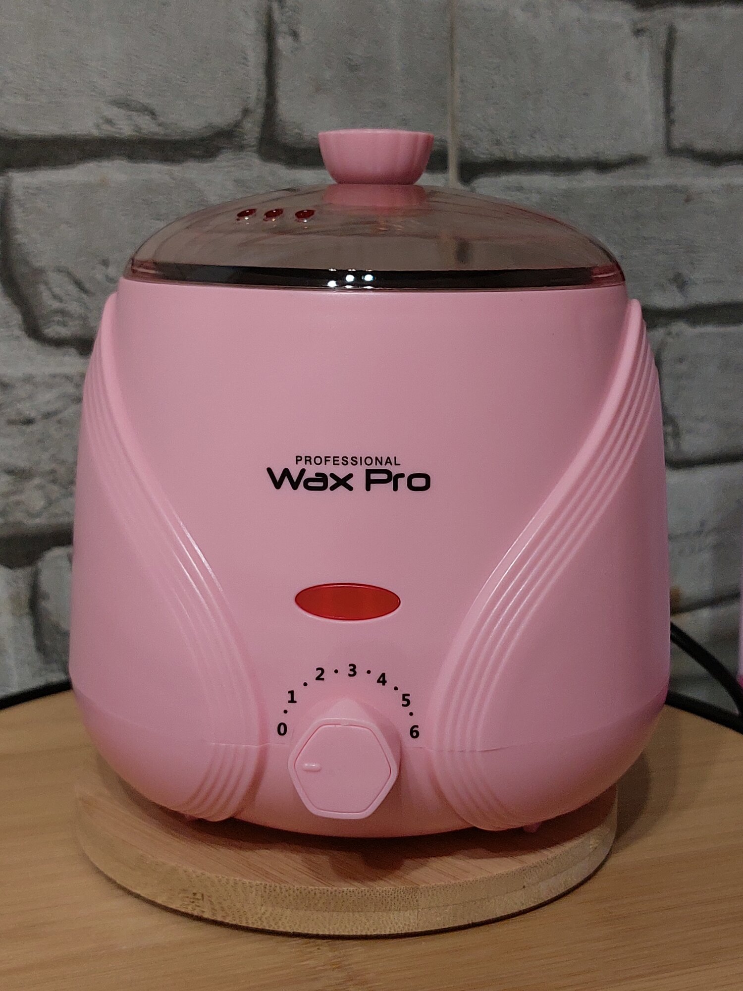 Воскоплав WAX PRO, Professional, 200 мл, с регуляцией температуры розовый
