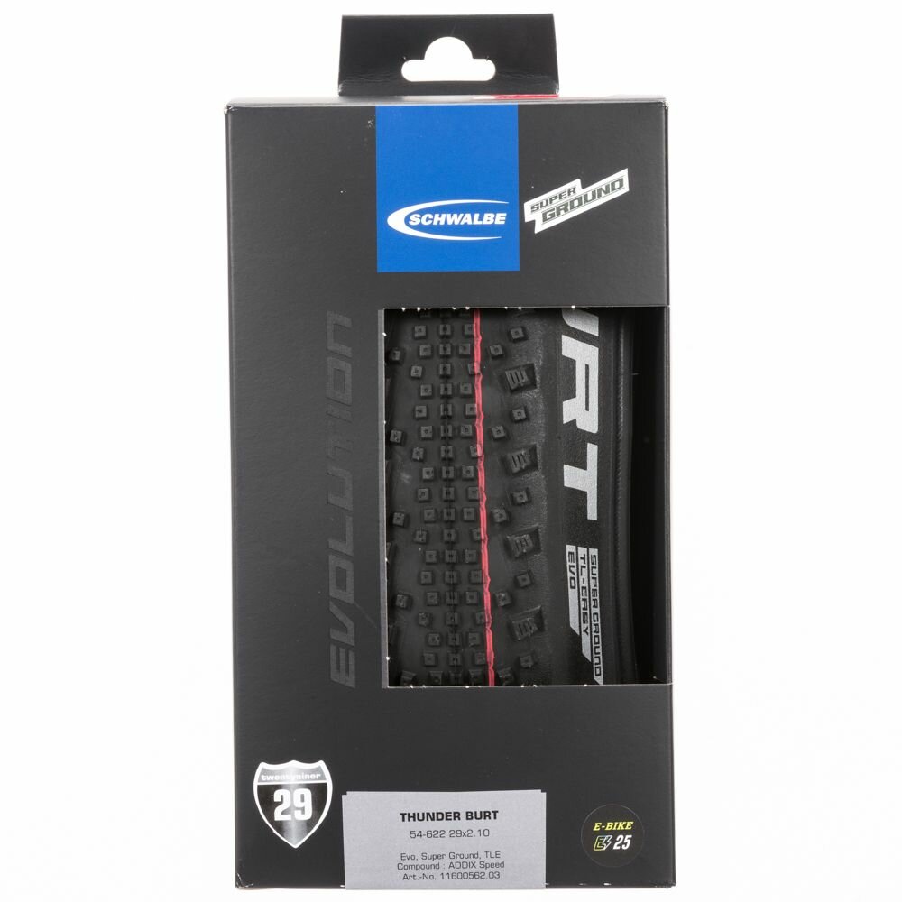 Велопокрышка SCHWALBE THUNDER BURT 29 29x2.10 МТБ Бескамерные