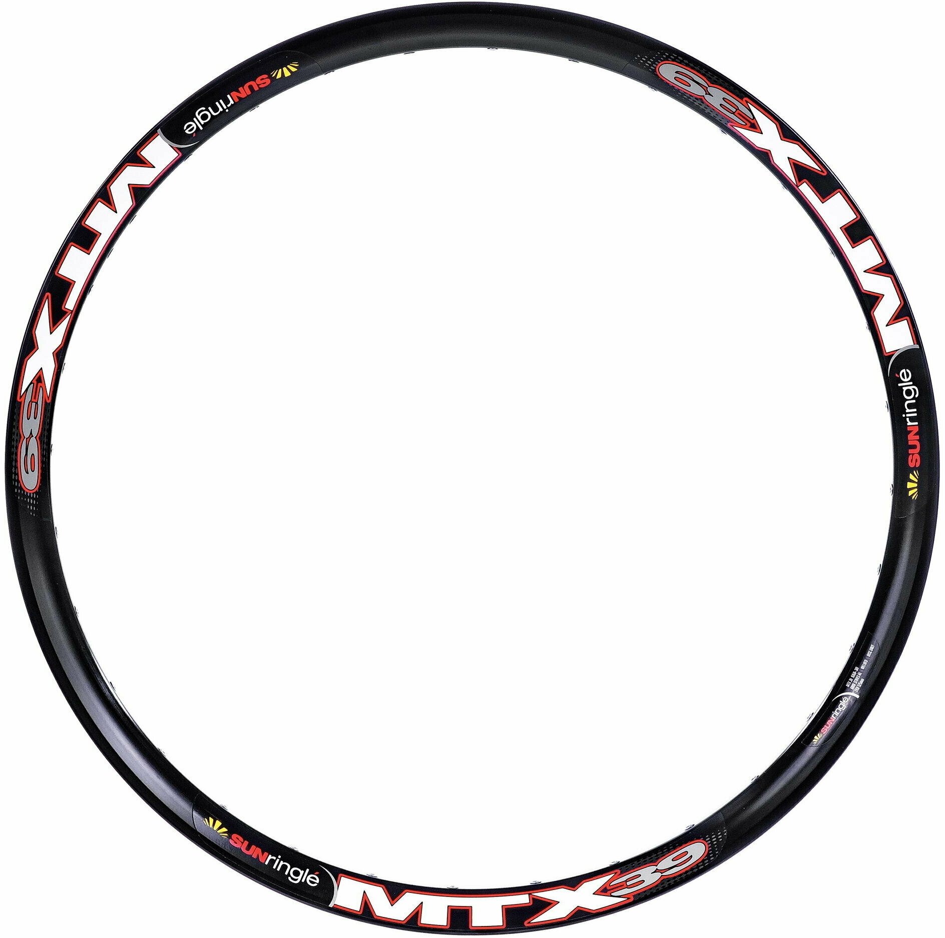 Обод велосипедный MTX 39 26" 32h Черный Клепаный