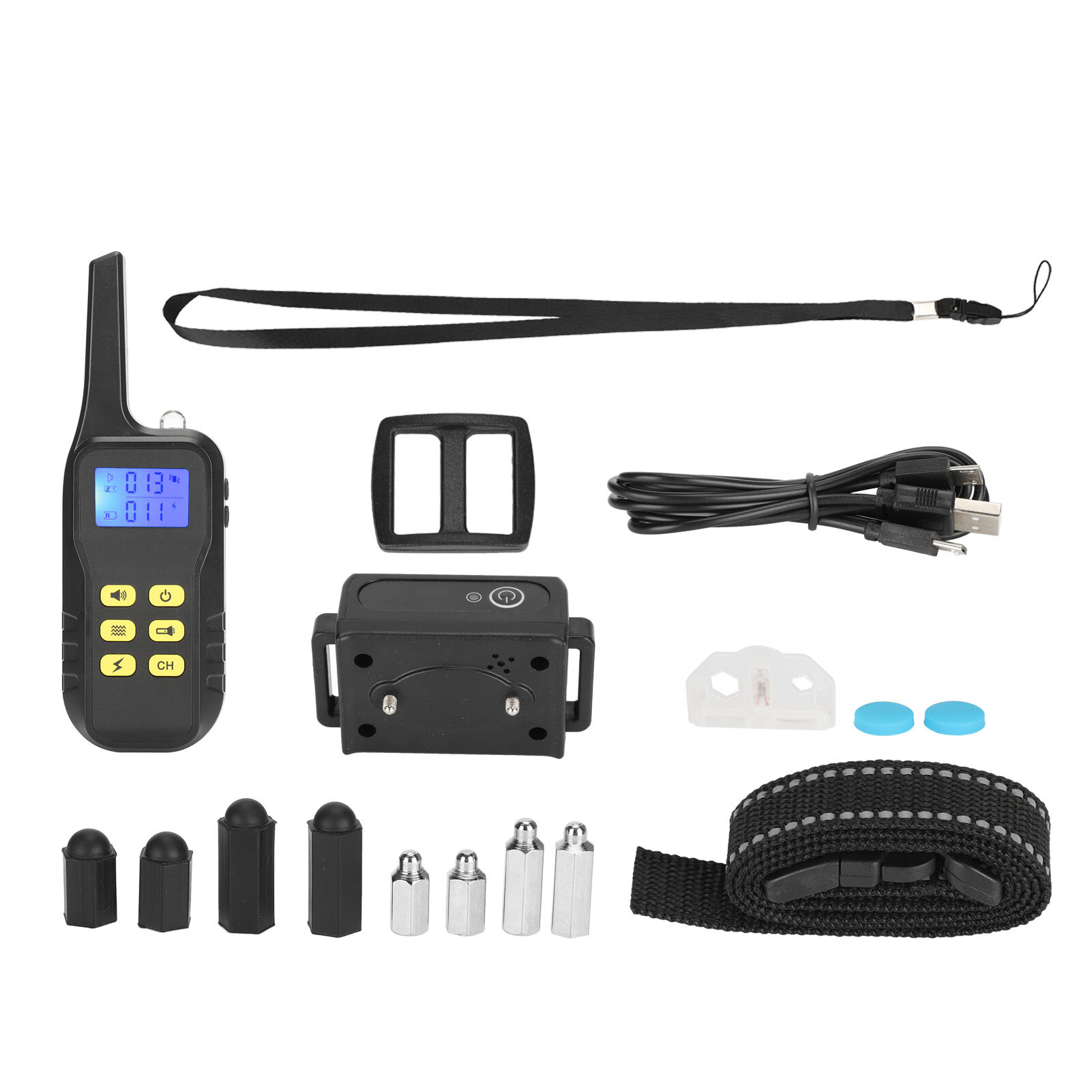 Pet Electric Remote Control Training Collar Rechargeable Dog Bark Repeller 1000M