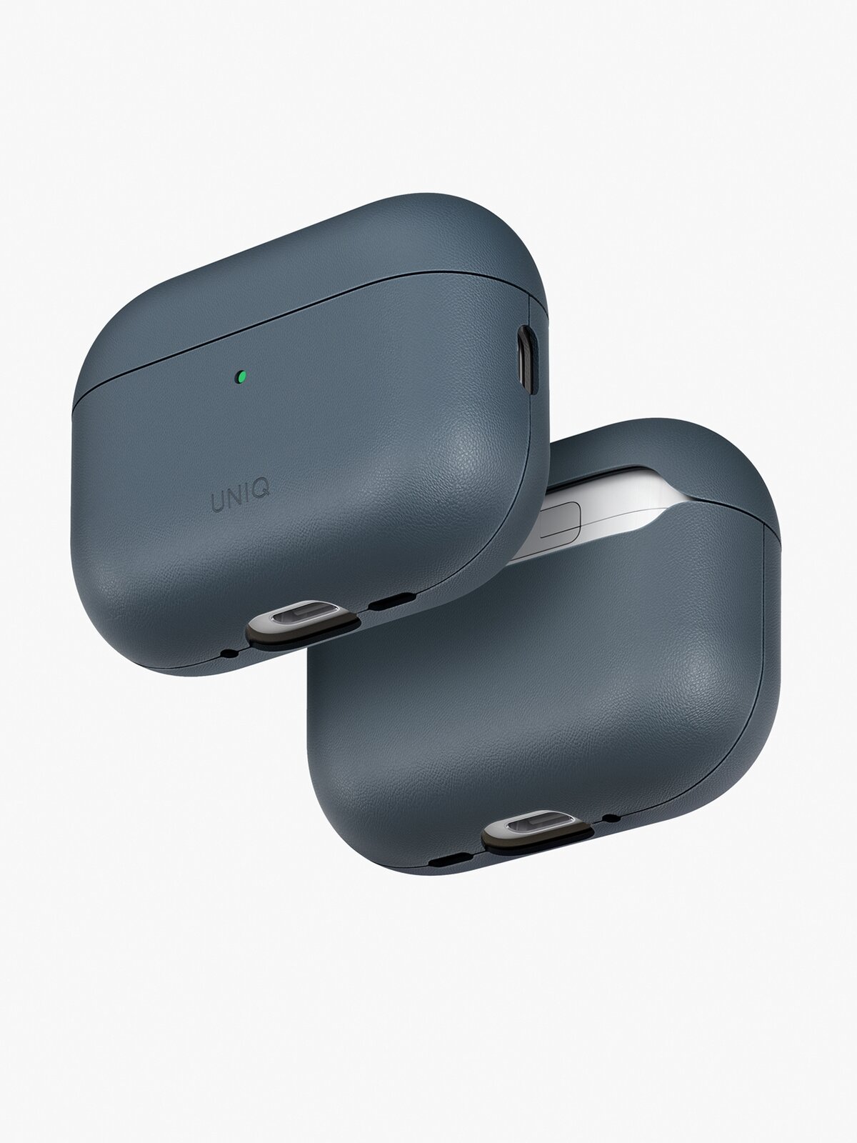 Uniq кожаный чехол для Airpods Pro 3, Lyden Vex Leatherette, Ash Blue