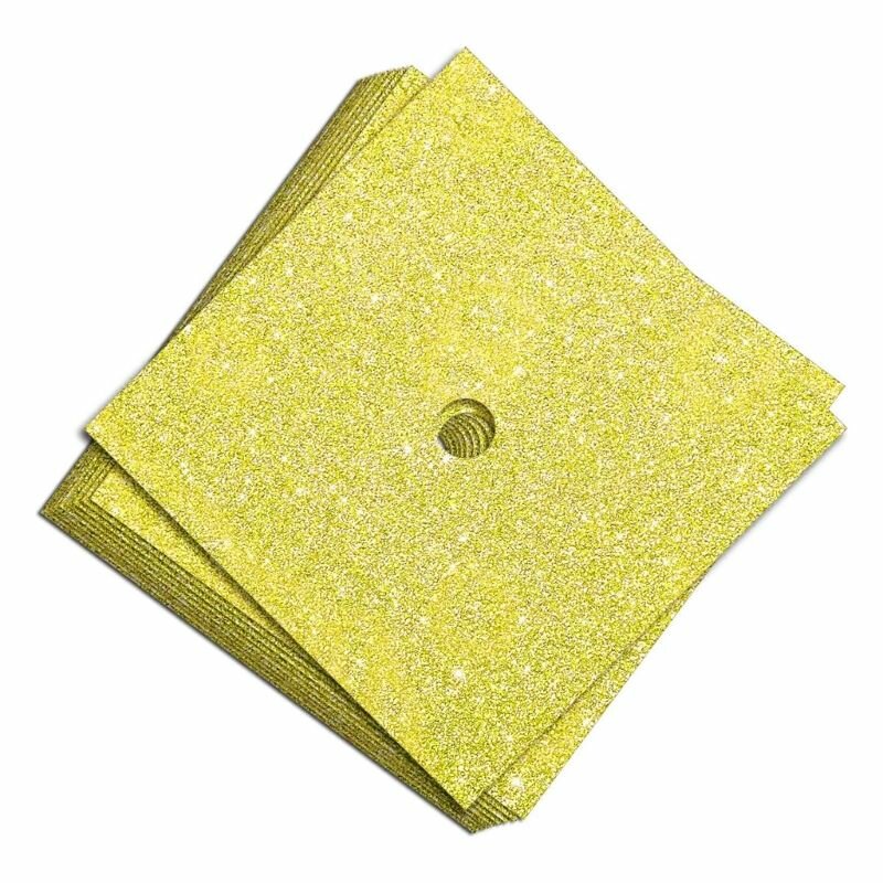 Премиум блестящая бумага для украшения выпускных, без осыпания, Золото