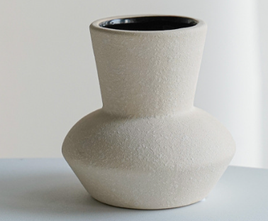 Украшение керамической вазы с тюльпанами в кремовом стиле,8.5*12.5*7cm