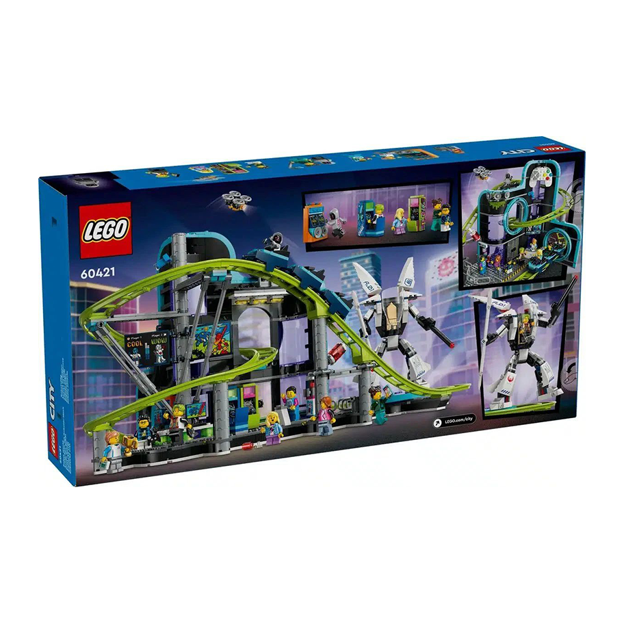 LEGO Городской Робот Роликовая Подставка Парк развлечений Набор Конструктор 986 элементов 60421