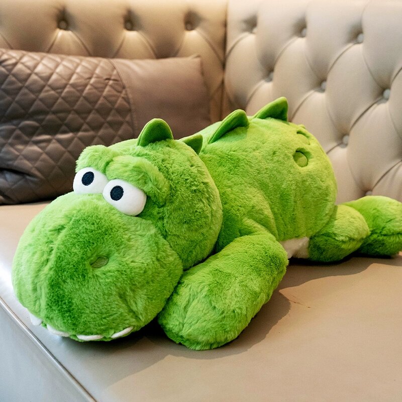 Мягкая плюшевая игрушка-динозавр для девочек, для сна на кровати, уютная подушка-динозавр для сна, длинная