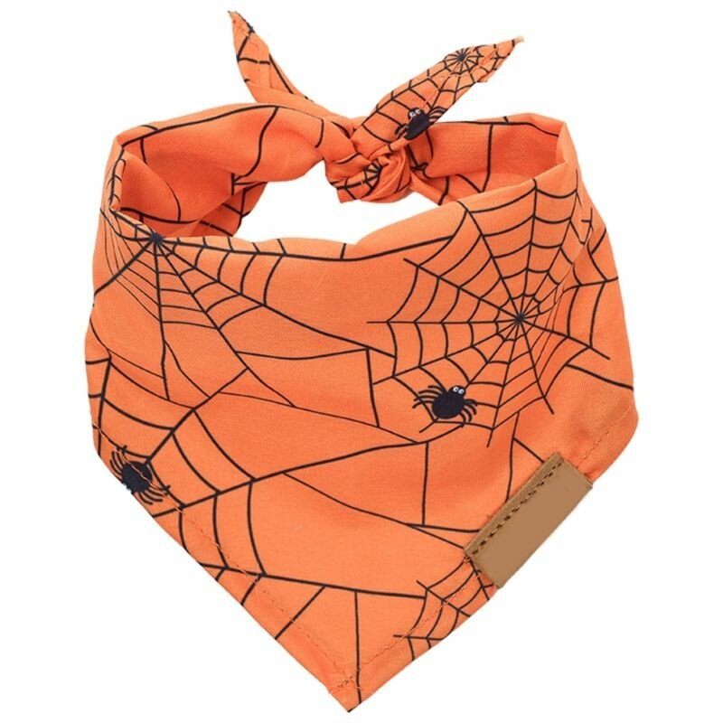 1 полотенце со слюной для домашних животных на Хэллоуин-L-Spider LKDD