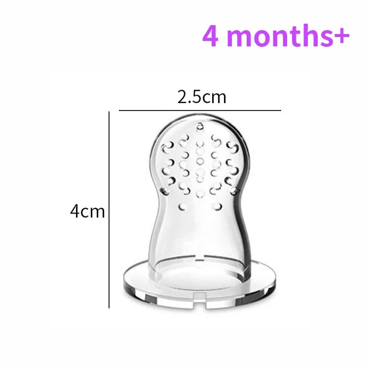 Мультяшная кормушка для фруктов, силиконовая, 0-24 мес Белый, Replace nipple S