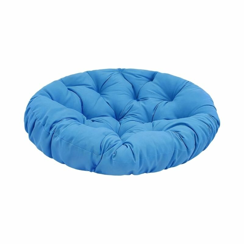 Водонепроницаемая и солнцезащитная круглая утолщенная подвесная корзина подушка "птичье гнездо" 50 см-синий