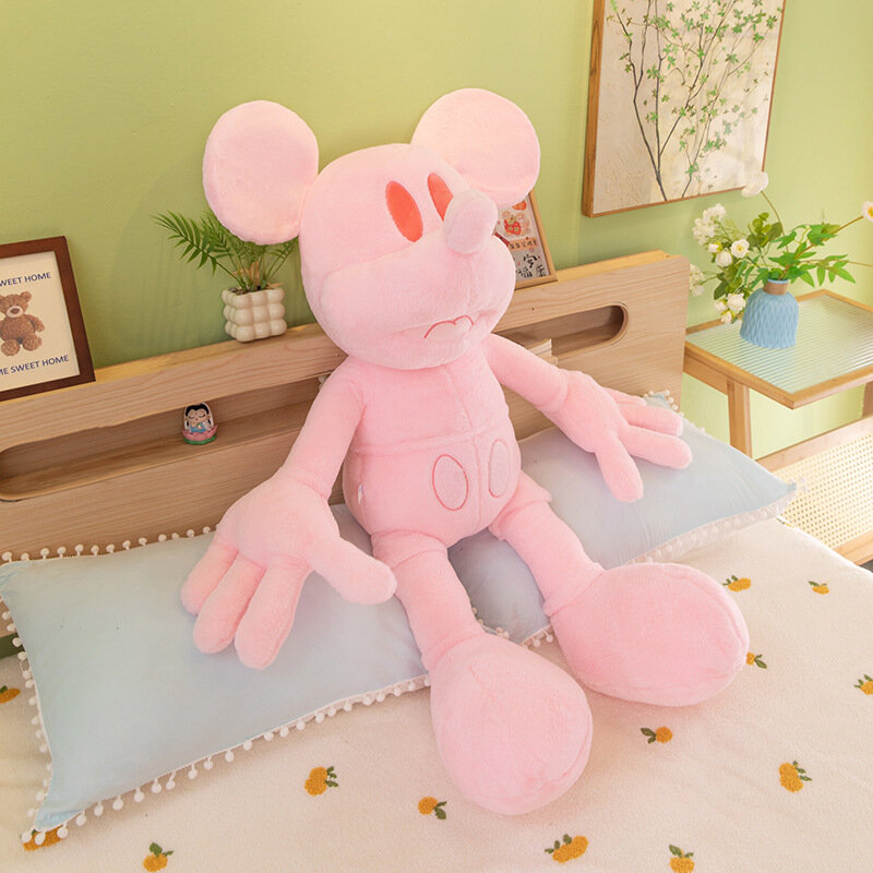 Черная плюшевая кукла Микки, милая старая плюшевая игрушка, розовая мягкая кукла, подарок на день рождения для девочки, кросс-бордер