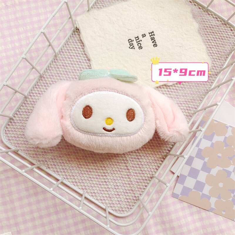Мультяшная плюшевая кукла школьная сумка подвеска большая голова Санрио брелок скрипит брошь аксессуары для кошелька