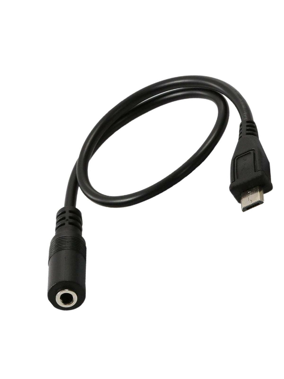 3,5 мм Разъем Micros USB 5Pin Аудио кабель-адаптер для клиповых микрофонов