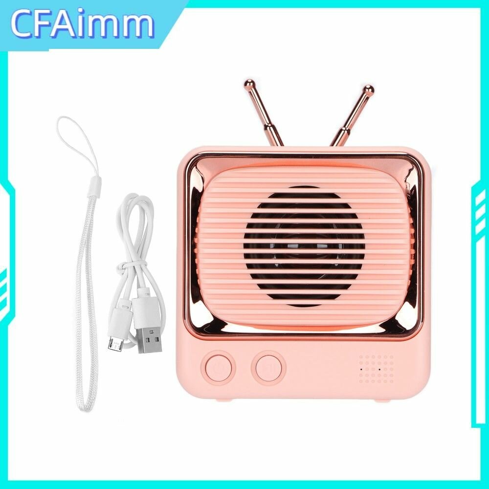 ТВ-образный BT-динамик, беспроводной, легкий, портативный, классический стиль, SpeakerPink