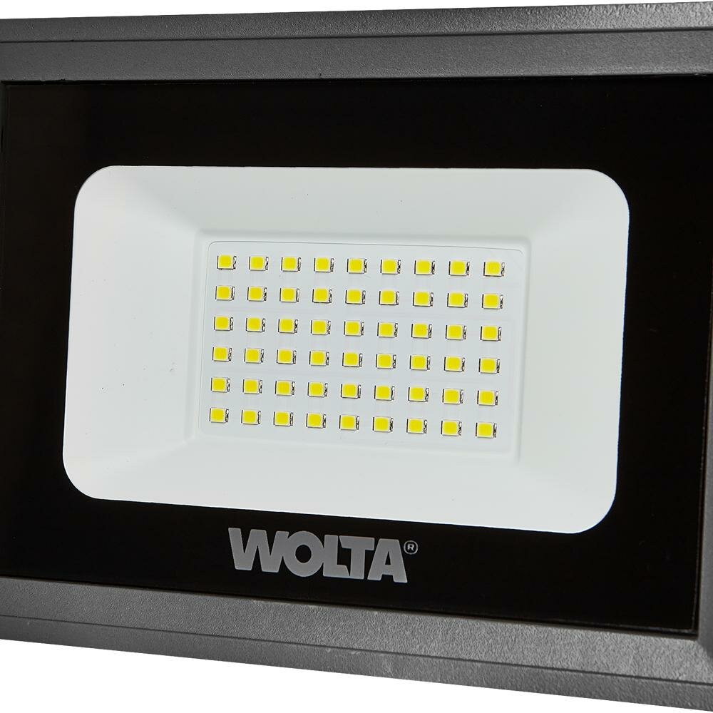 Прожектор светодиодный уличный Wolta WFL-50W/08 50 Вт 5700К IP65 нейтральный белый свет