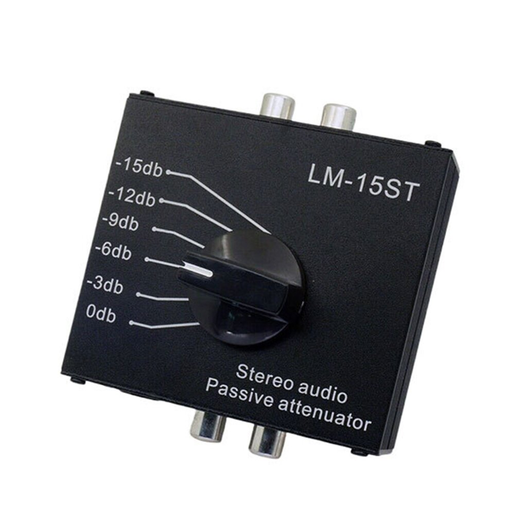Регулируемый пассивный аудио аттенюатор из металла для точного контроля громкости