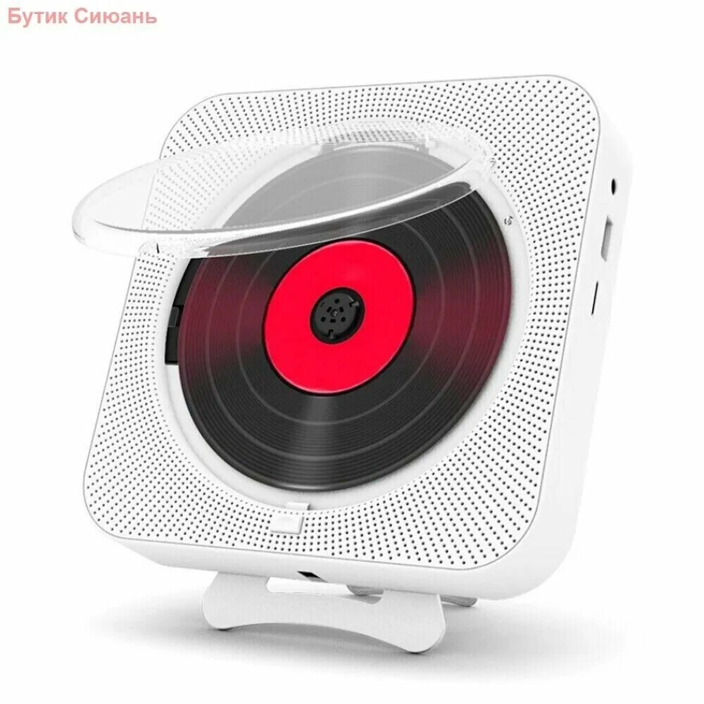 Настенный проигрыватель компакт-дисков MEGICOT, Bluetooth 5.0, встроенные динамики, пульт дистанционного управления с пылезащитным чехлом, поддержка FM-радио, USB-флеш-память, Micro SD, AUX Play