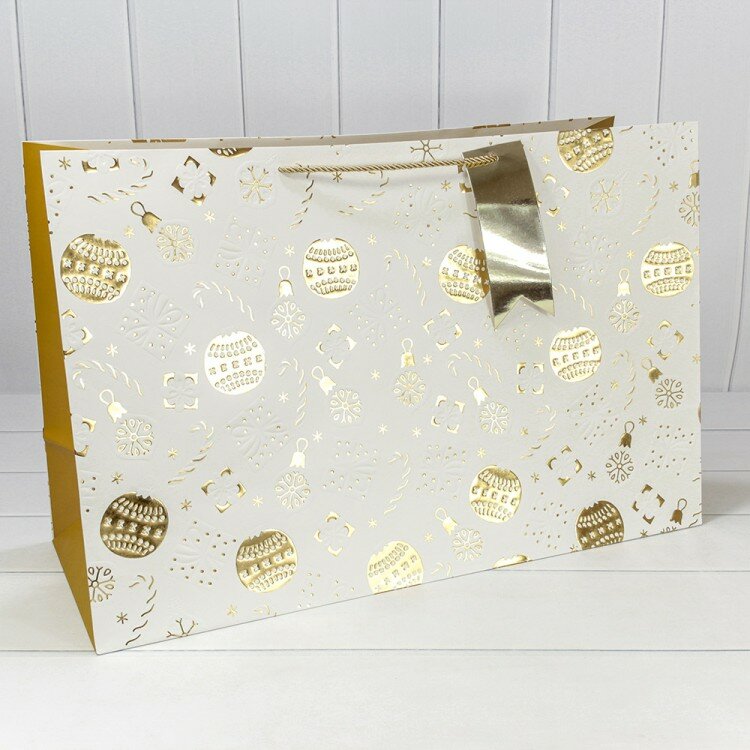 Пакет подарочный "Новый год" 64*42*25 см, Шары