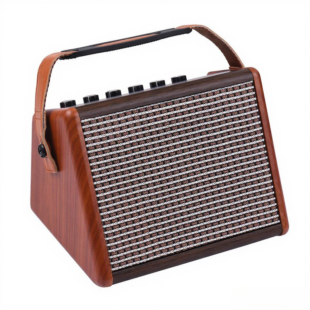 AG-15A 15W Портативный Акустический Амплификатор Гитары BT Колонка с Встроенной Заряжаемой Батарейкой, Микрофонным Интерфейсом, 5 дюймовый Колонок, 6.35мм Джек для Гитары, 6.35мм Джек для Микрофона, 7.4V 2200мАч Литий-Батарейка, Micro USB 5V/2A, BT 4.2,