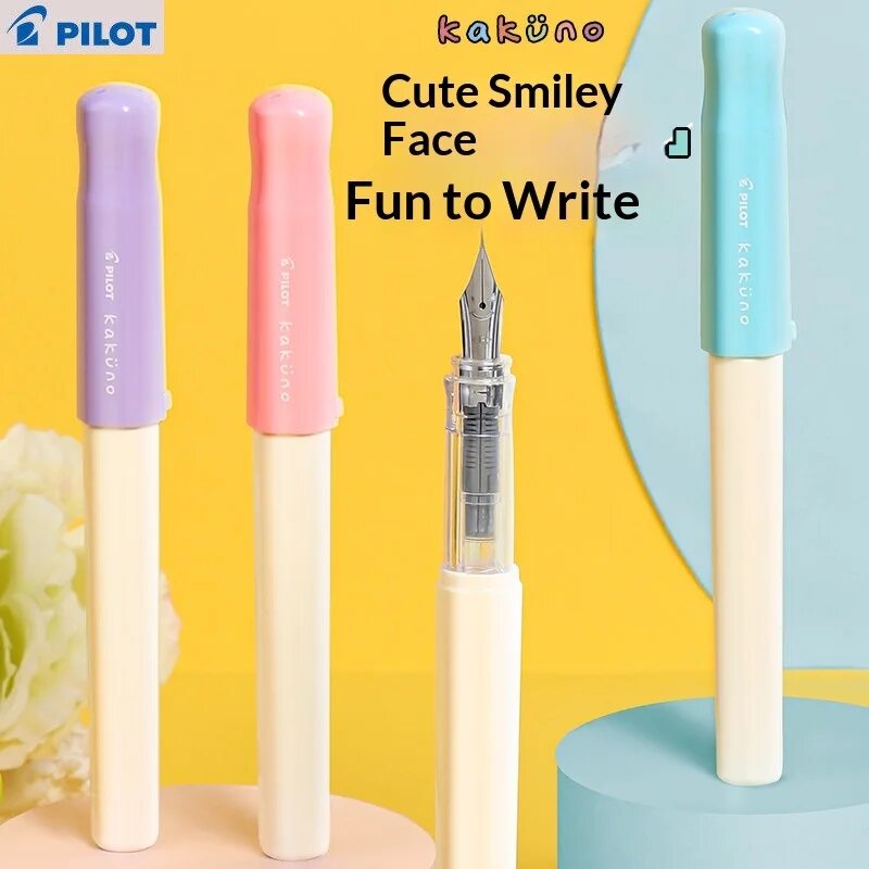 Ручка Pilot Kakuno Smiling Pen, EF, 1White — фото 1