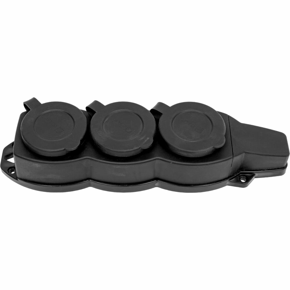Трехместная каучуковая розетка EKF RPS-015-16-230-44
