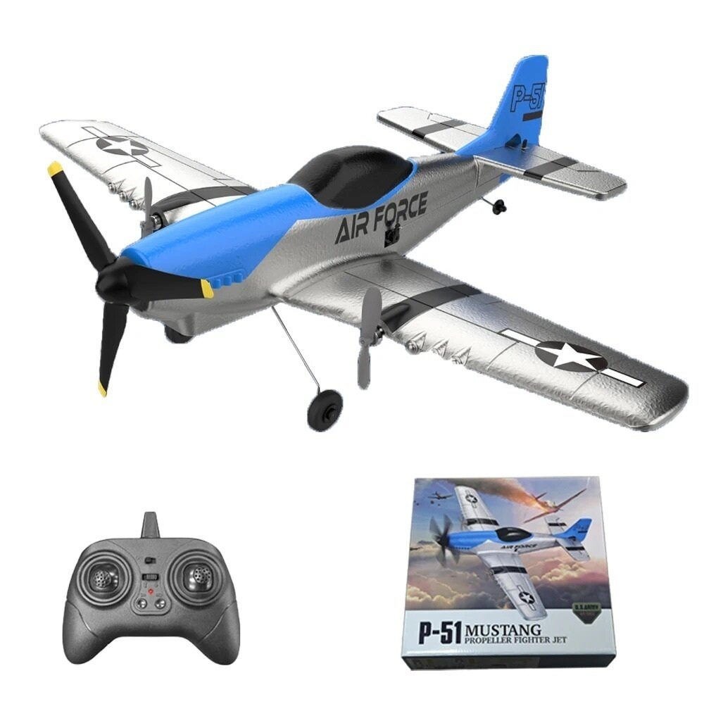 P51 QF012 RC Fighter 2.4G Самолет с дистанционным управлением Мустанг Бомбардировщик с фиксированным крылом RC Модель самолета EPP Пенопласт Летающий планер Подарок Детская игрушка