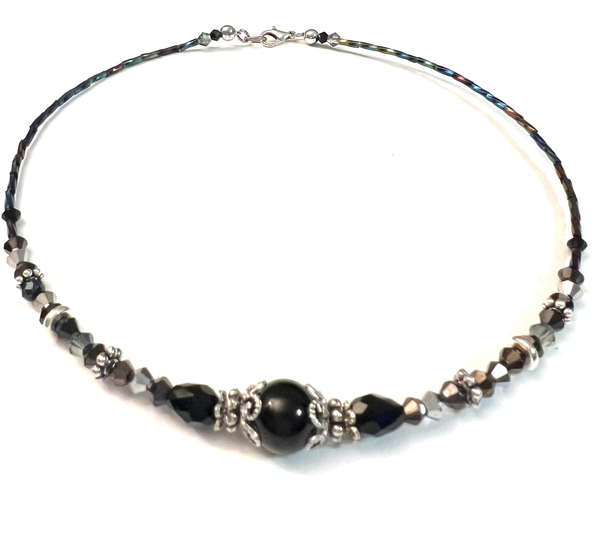 Чокер, обсидиан