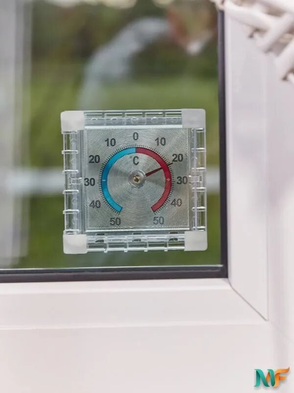 Термометр наружный механический, бытовой, без ртути, -50 +50 C, 76 76 мм, на клейкой ленте, PROconnect