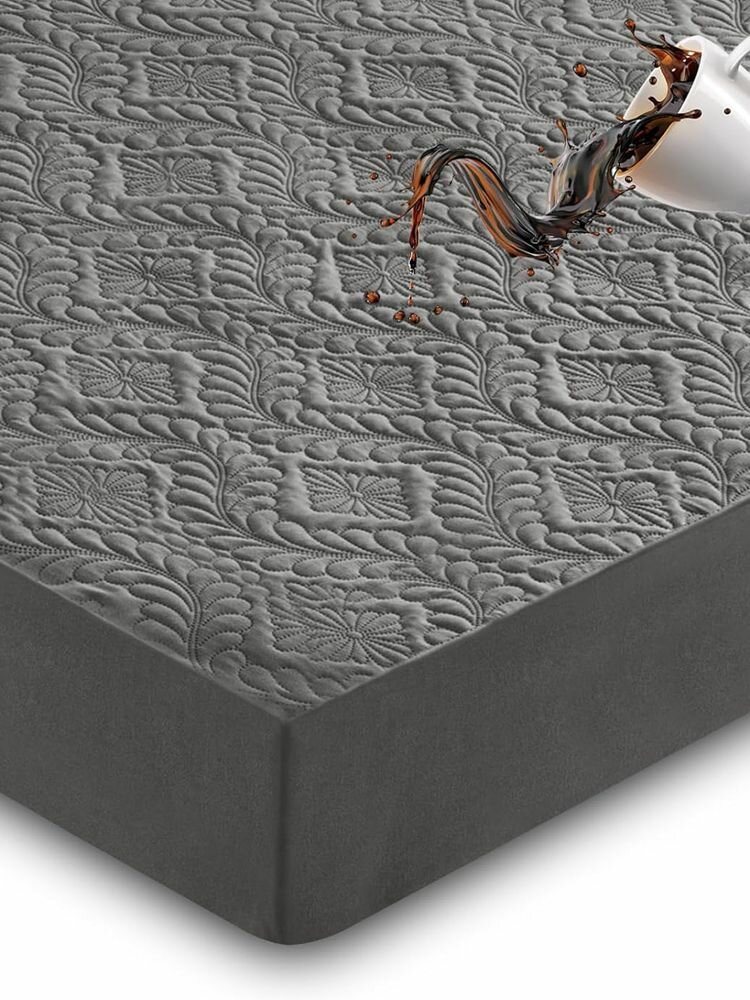 IKEA Наматрасник 90x200х30см серый