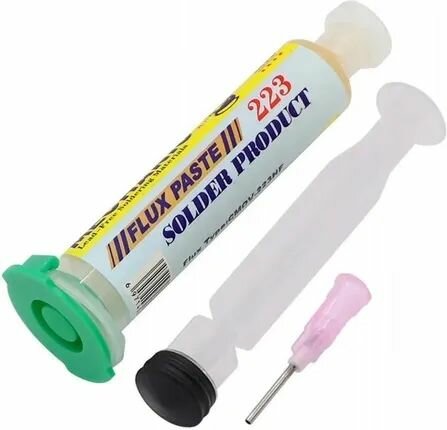 Флюс для пайки Mechanic 223 (10 мл шприц, среднеактивный, безотмывочный)