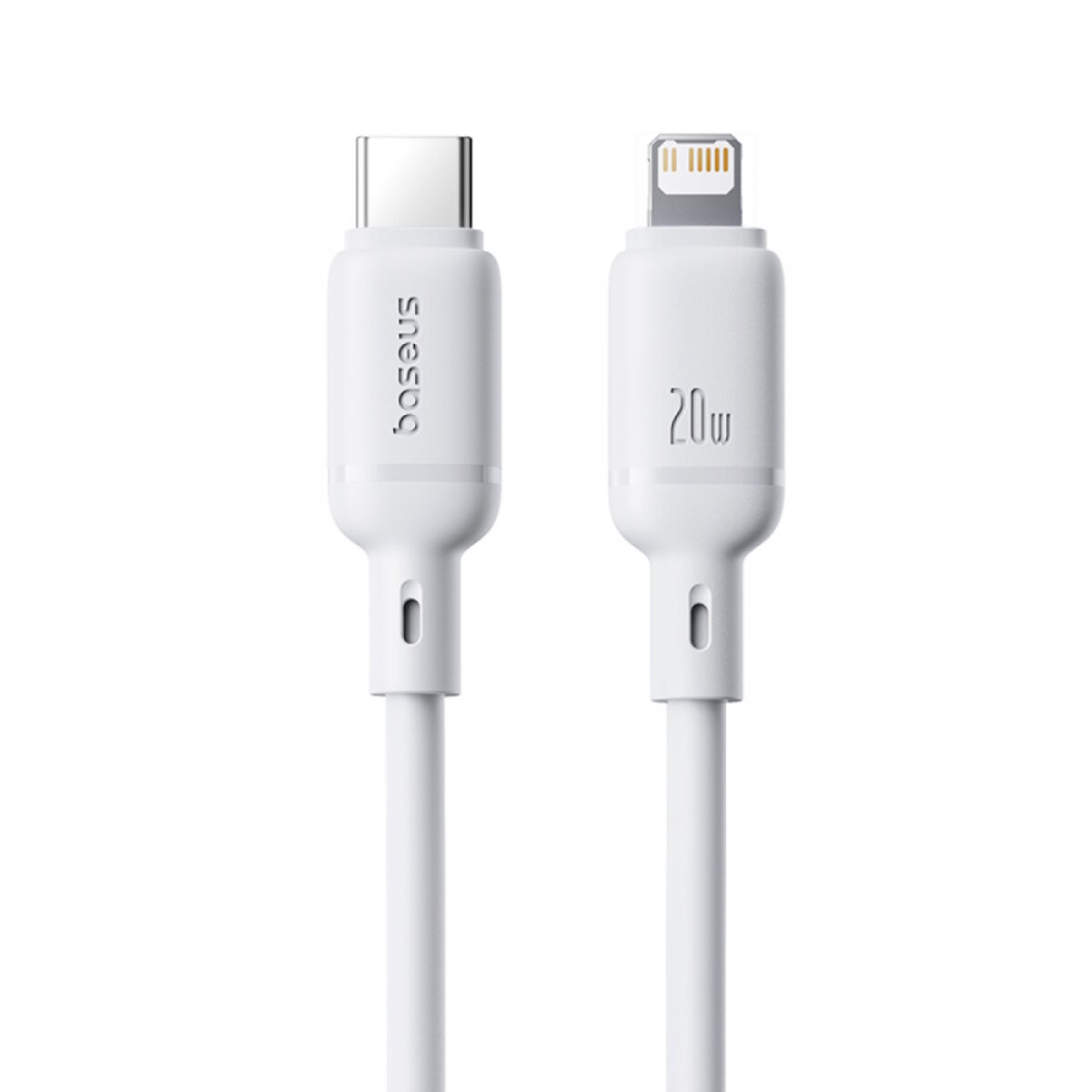 Кабель Baseus Silky Series Fast Charging Cable Type-C - Lighting 20w 2m белый (P10377700213-01)