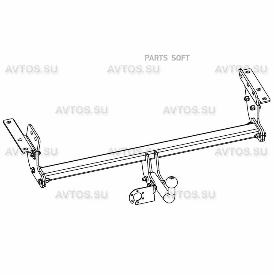 Фаркоп Nissan X-Trail T32 2015-2022 Тип шара: A. Нагрузки: 2000/100 кг от официального дистрибьютора, AVTOS, артикул NS27