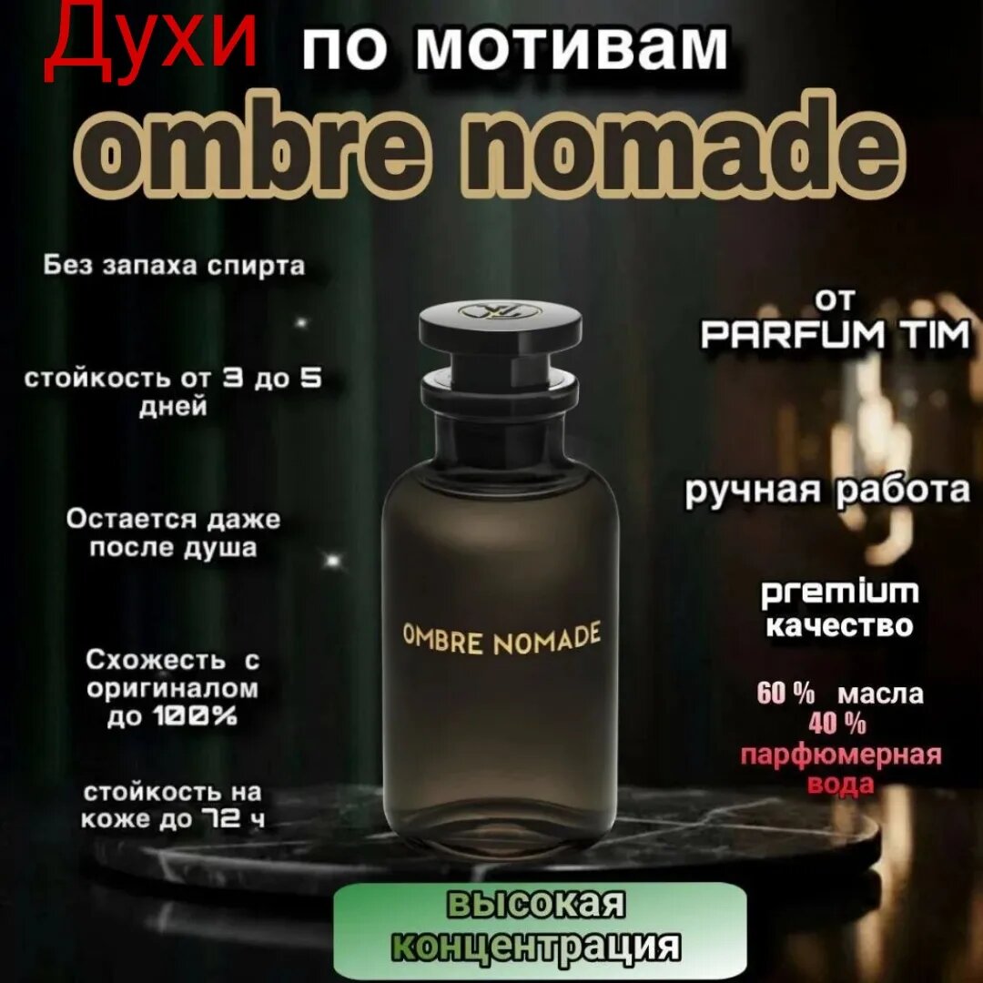 Духи концентрированные ручной работы по мотивам Ombre Nomade , (Спрей) , 30 мл стойкие и шлейфовые