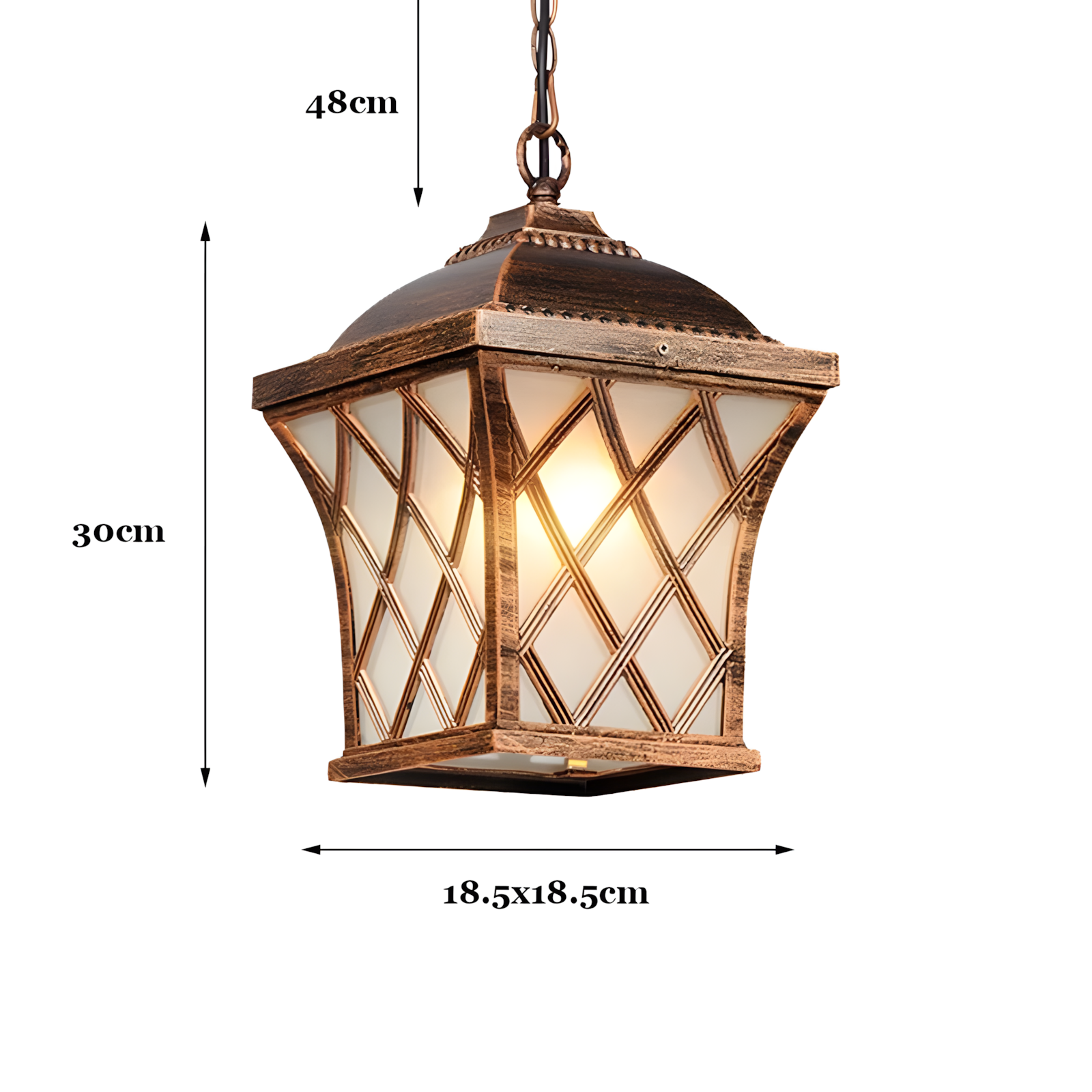 Подвесной светильник VECLI для улицы, E27No light source, Bronze
