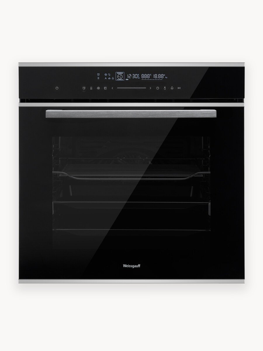 Электрический духовой шкаф Weissgauff EOM 791 SDBSX, объем XXL 72 л, 60 см, Каталитическая очистка