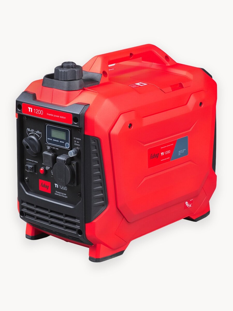 Инверторный бензиновый генератор FUBAG TI 1200, 1 кВт 220 В, однофазный