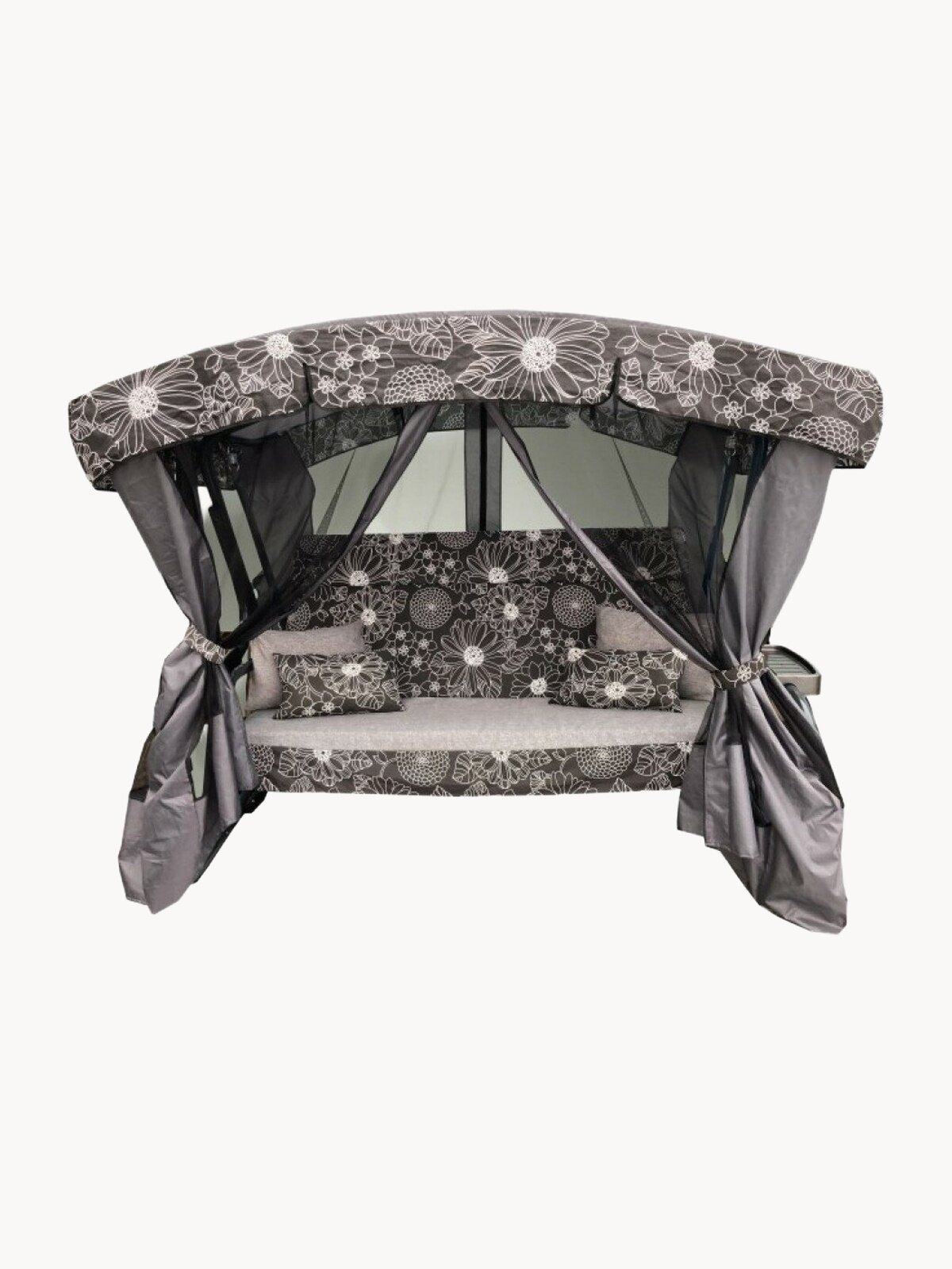 Садовые качели "Ранго Премиум" мс 4170, 3х местные, нагрузка до 350кг, с москитной сеткой, регулируемая спинка