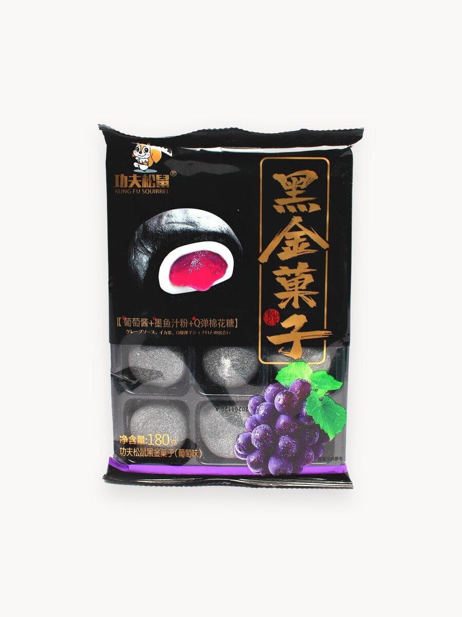 Моти Kung Fu Squirrel со вкусом винограда 180 г, Китай