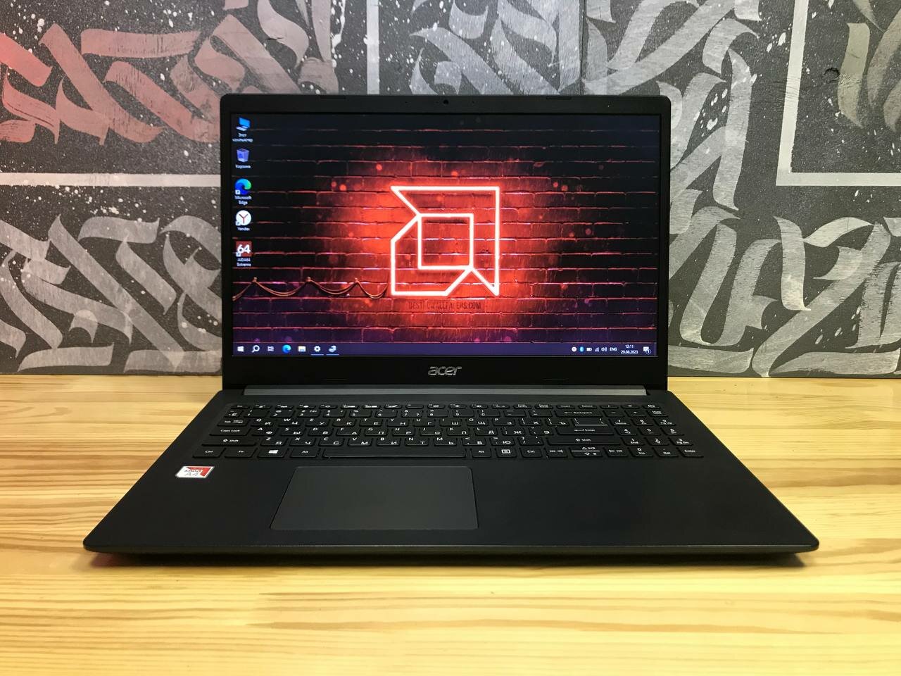 15.6" Ноутбук Acer N19h1, HD 1366×768, AMD A4-9120e, RAM 6 ГБ, SSD 240 ...