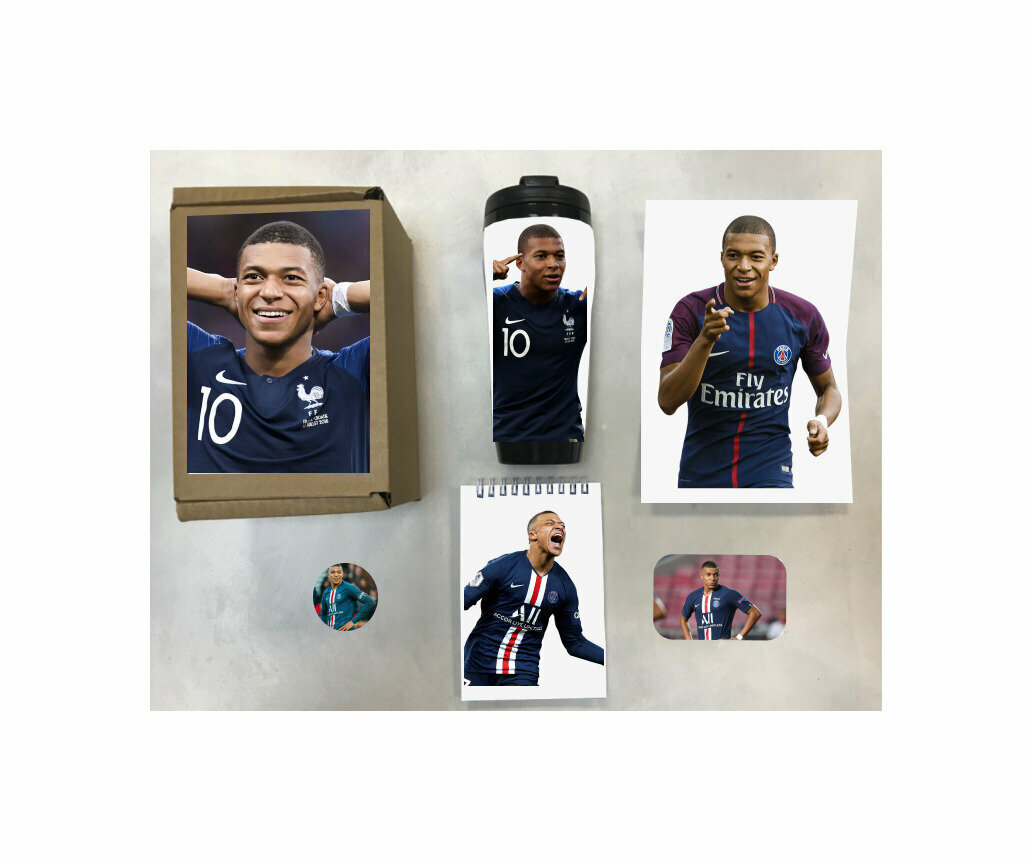 Бокс GOODbrelok принт "Килиан Мбаппе, Kylian Mbappe" - KM0003