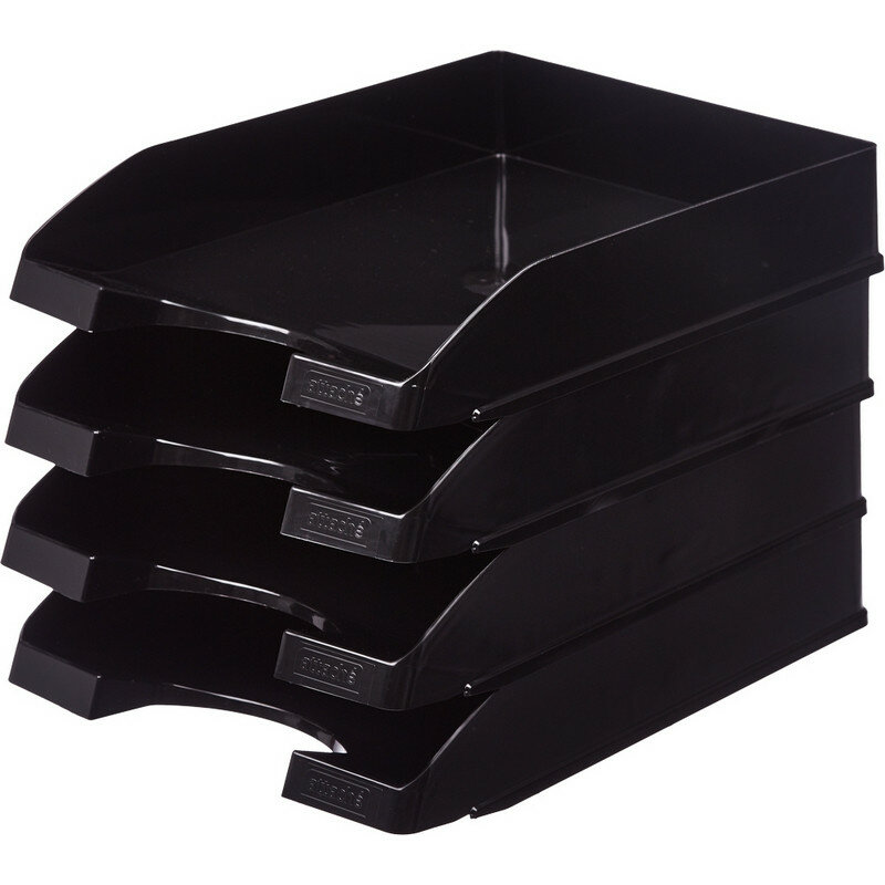 Лоток для бумаг ATTAСHE, черный 4шт/уп Attache 624281