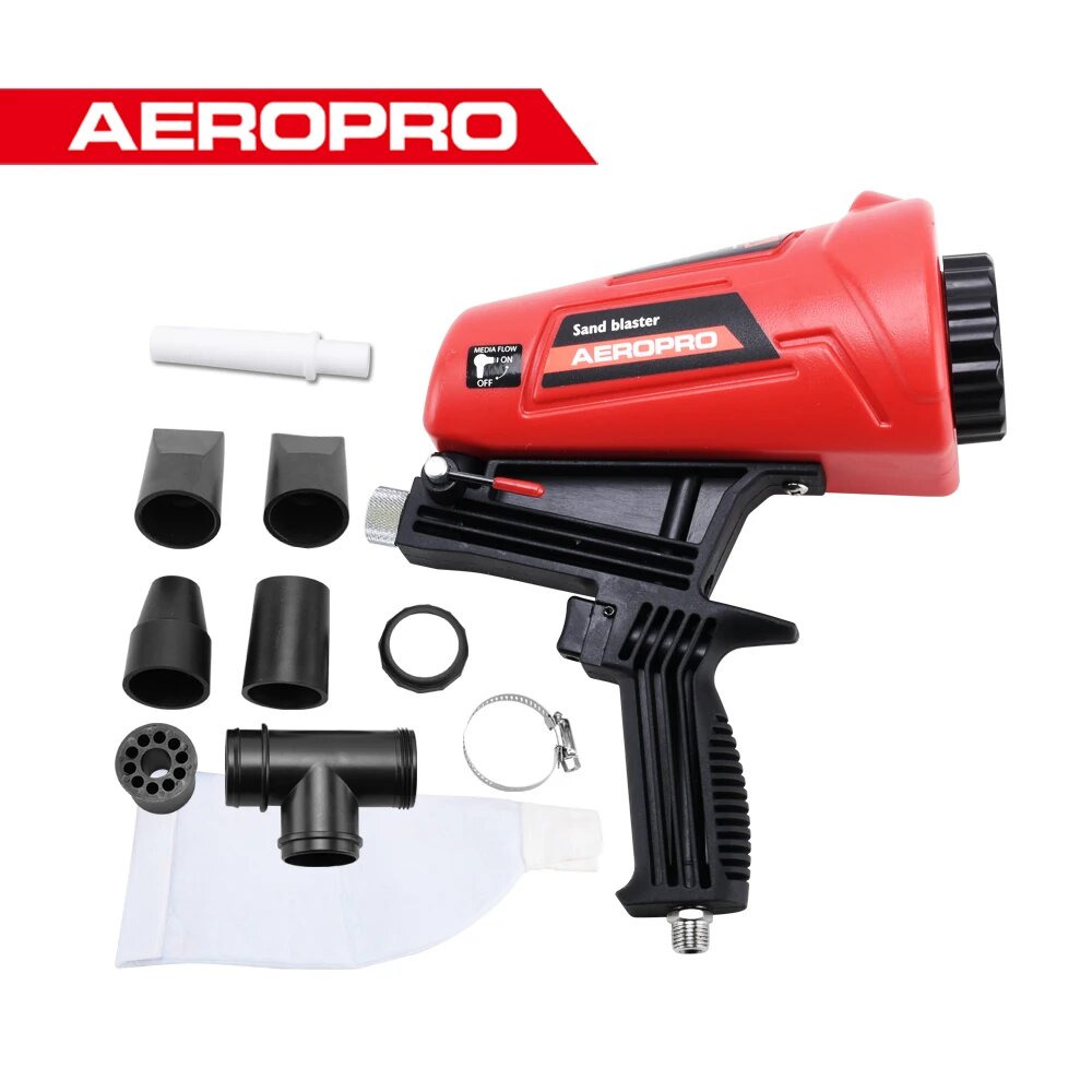 AeroPro V-641 Гравитационный пескоструйный аппарат Set Like Picture