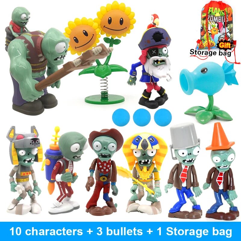 PLANTS VS ZOMBIES 2 фигурки набор