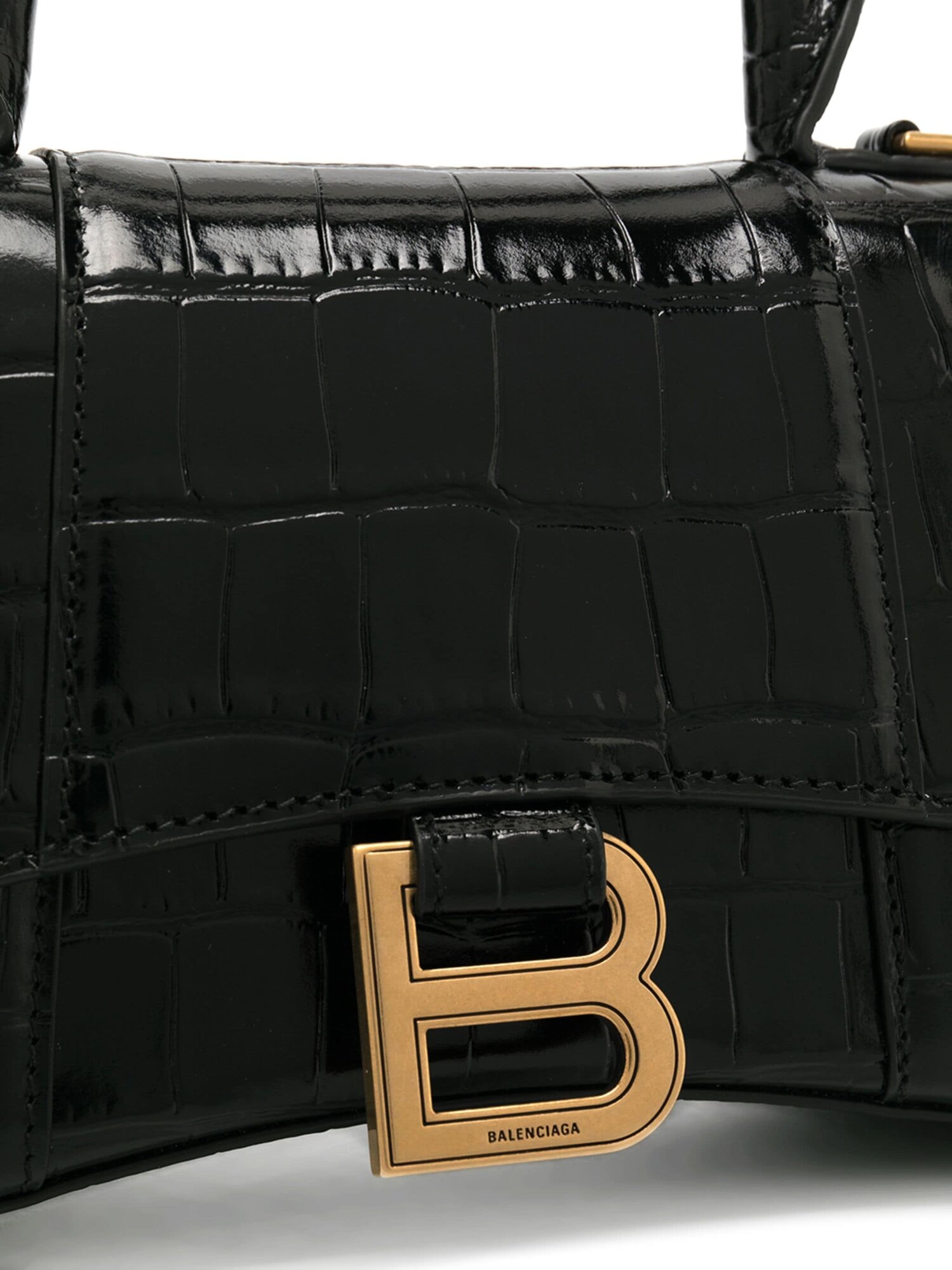 Сумка BALENCIAGA Hourglass XS, черный — фото 1
