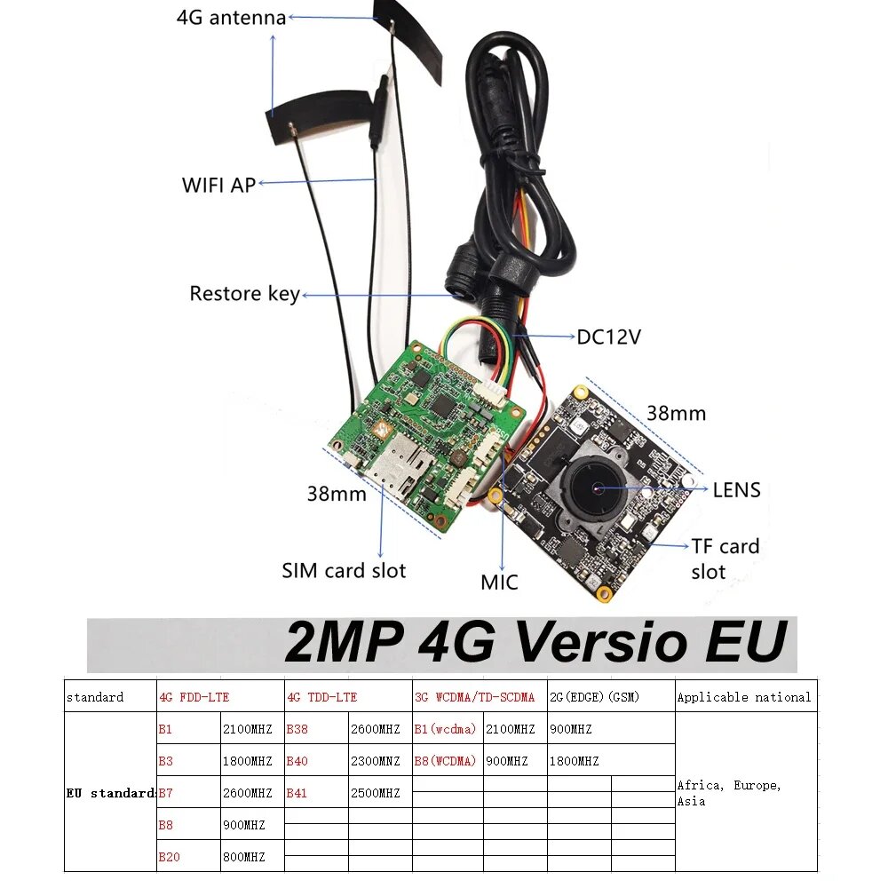 2MP 4G IP-камера gulinsan EU